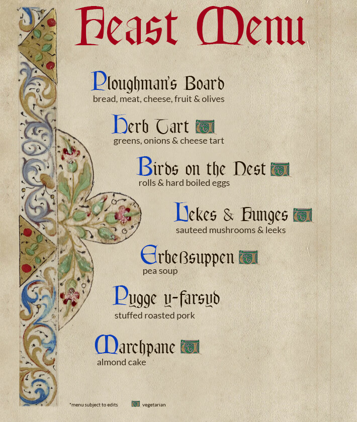 Barony of Rising Waters | feast-menu